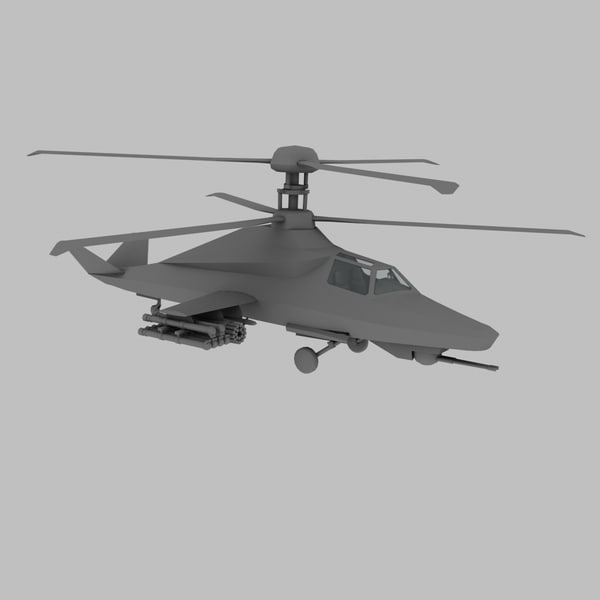 secret stealth blackhawk mh60 3d model