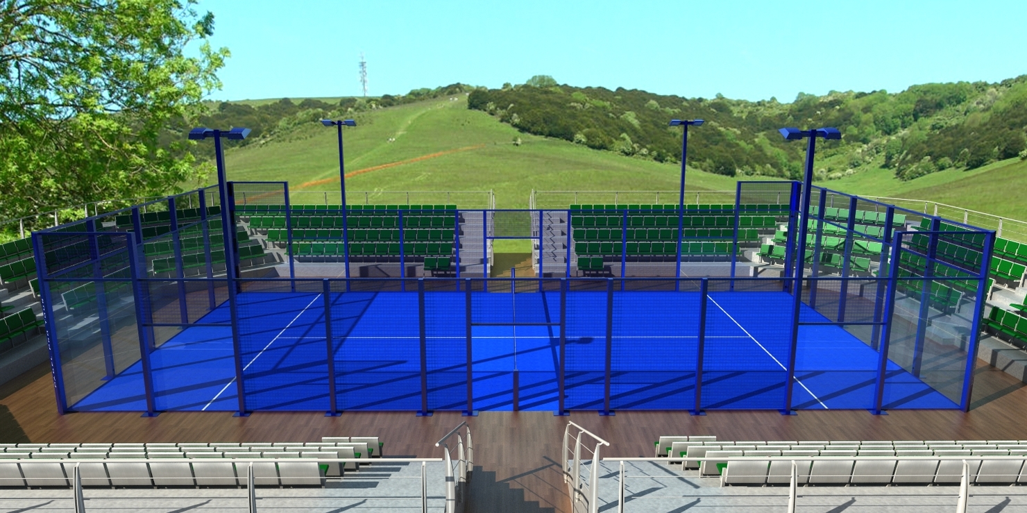 paddle court 3d model