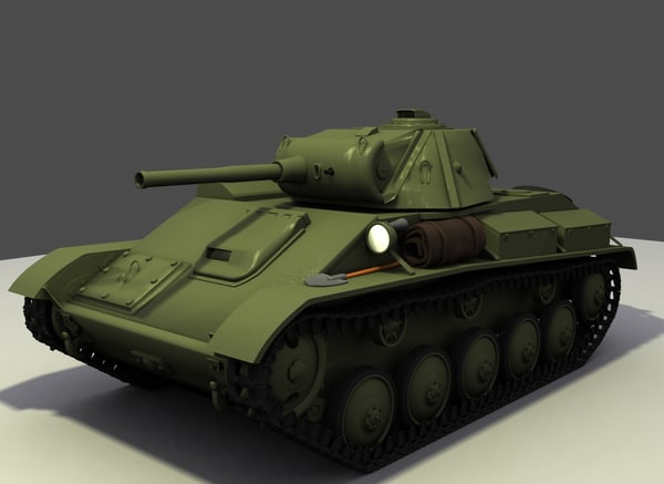 free t-70 tank 3d model