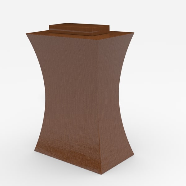 3d pedestal model