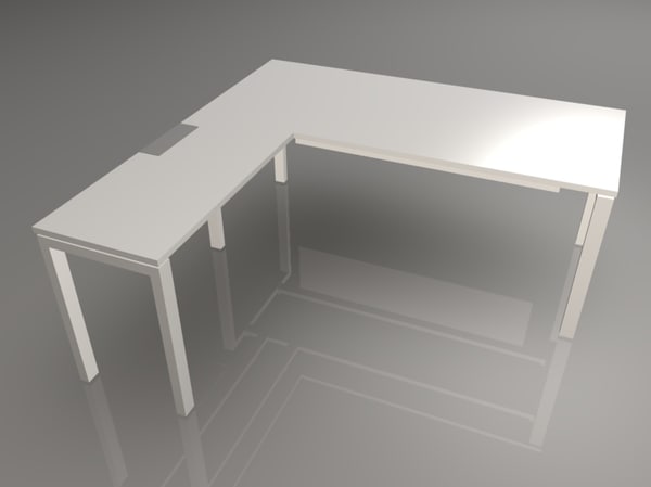office workstation 3d c4d