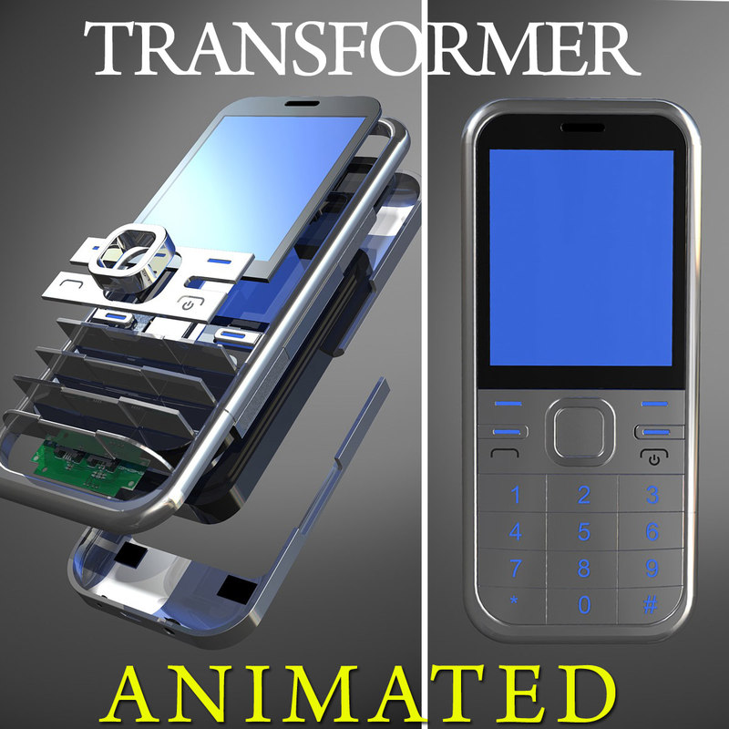 3d generic cellular phone transformation model