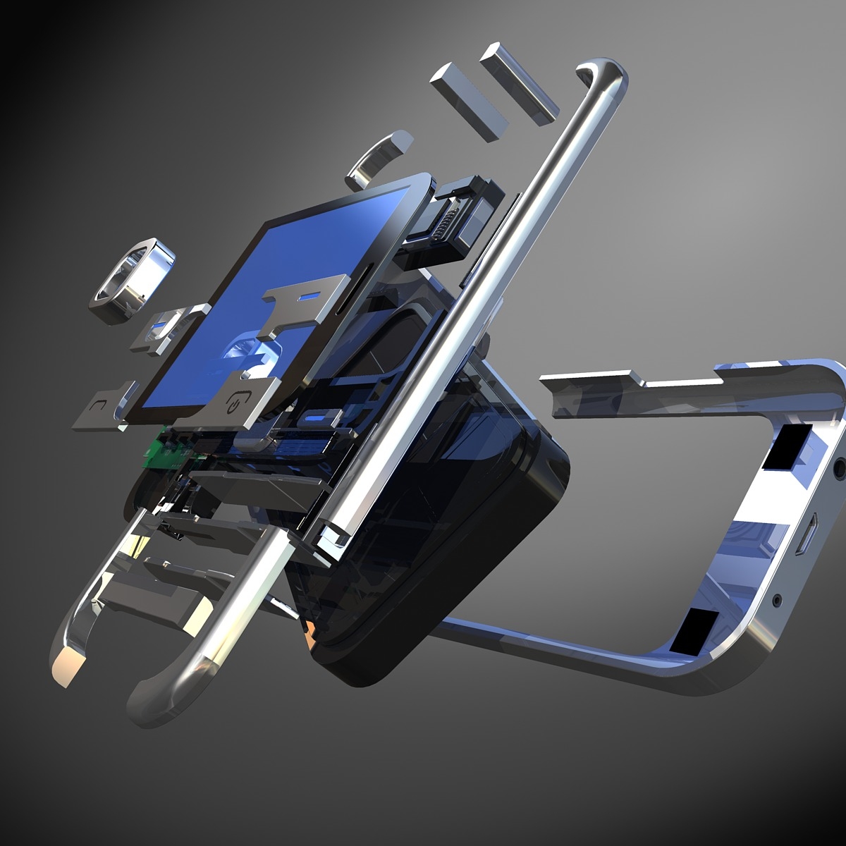 3d generic cellular phone transformation model