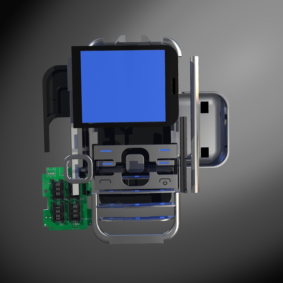 3d generic cellular phone transformation model