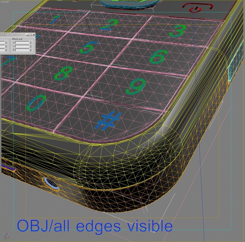 3d generic cellular phone transformation model