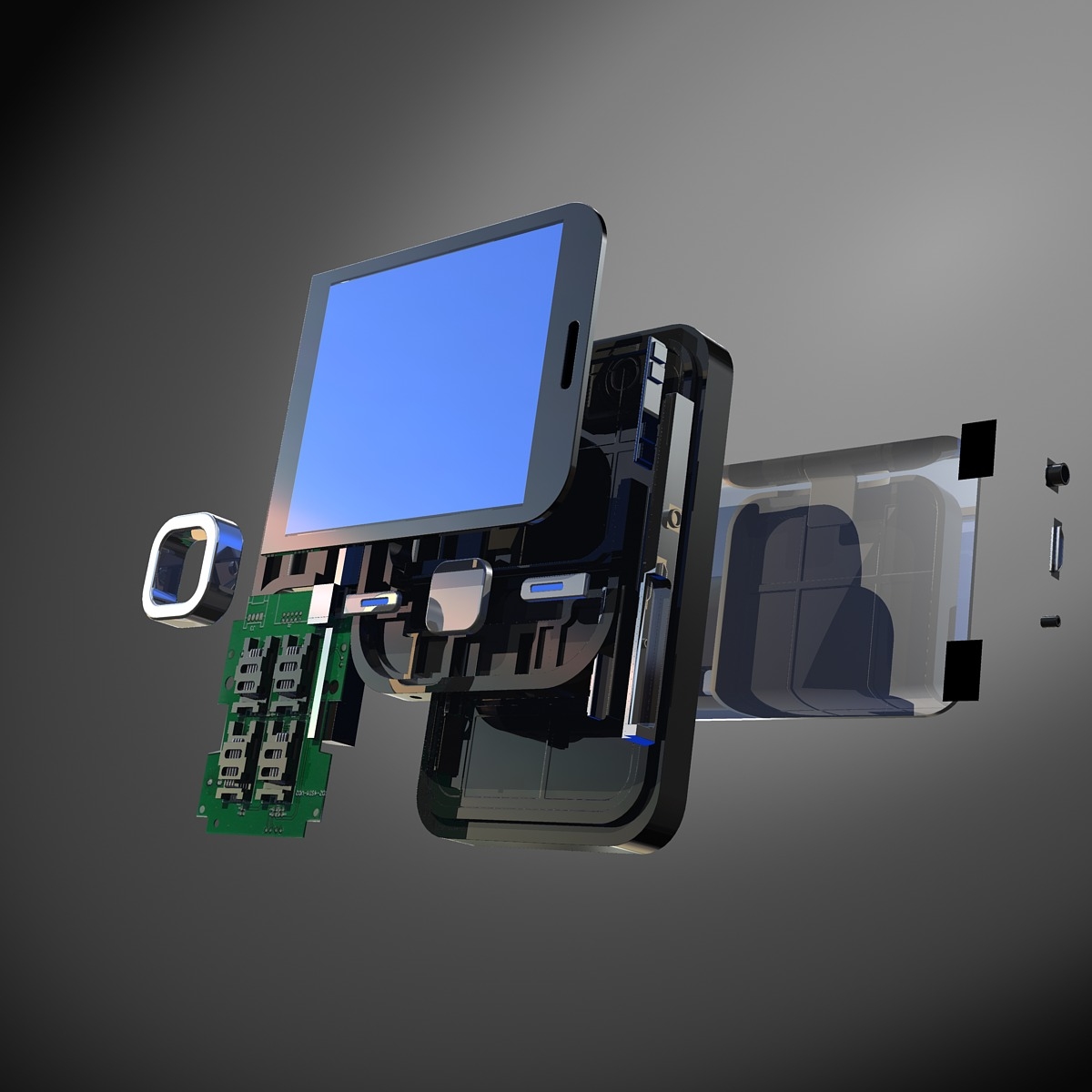3d generic cellular phone transformation model