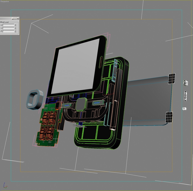 3d generic cellular phone transformation model
