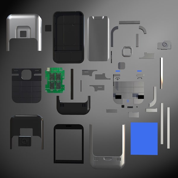 3d generic cellular phone transformation model