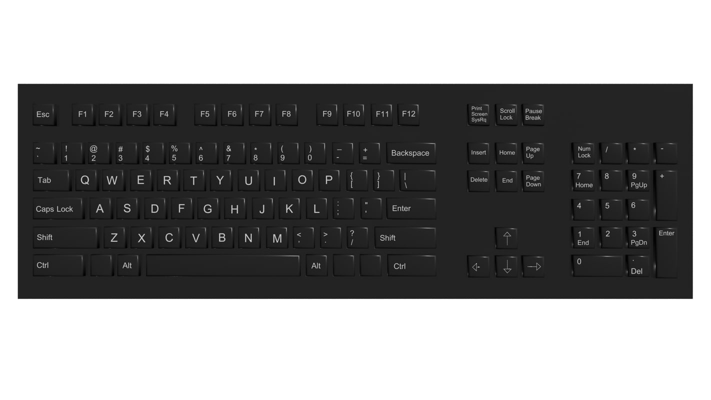 3d model keyboard keys