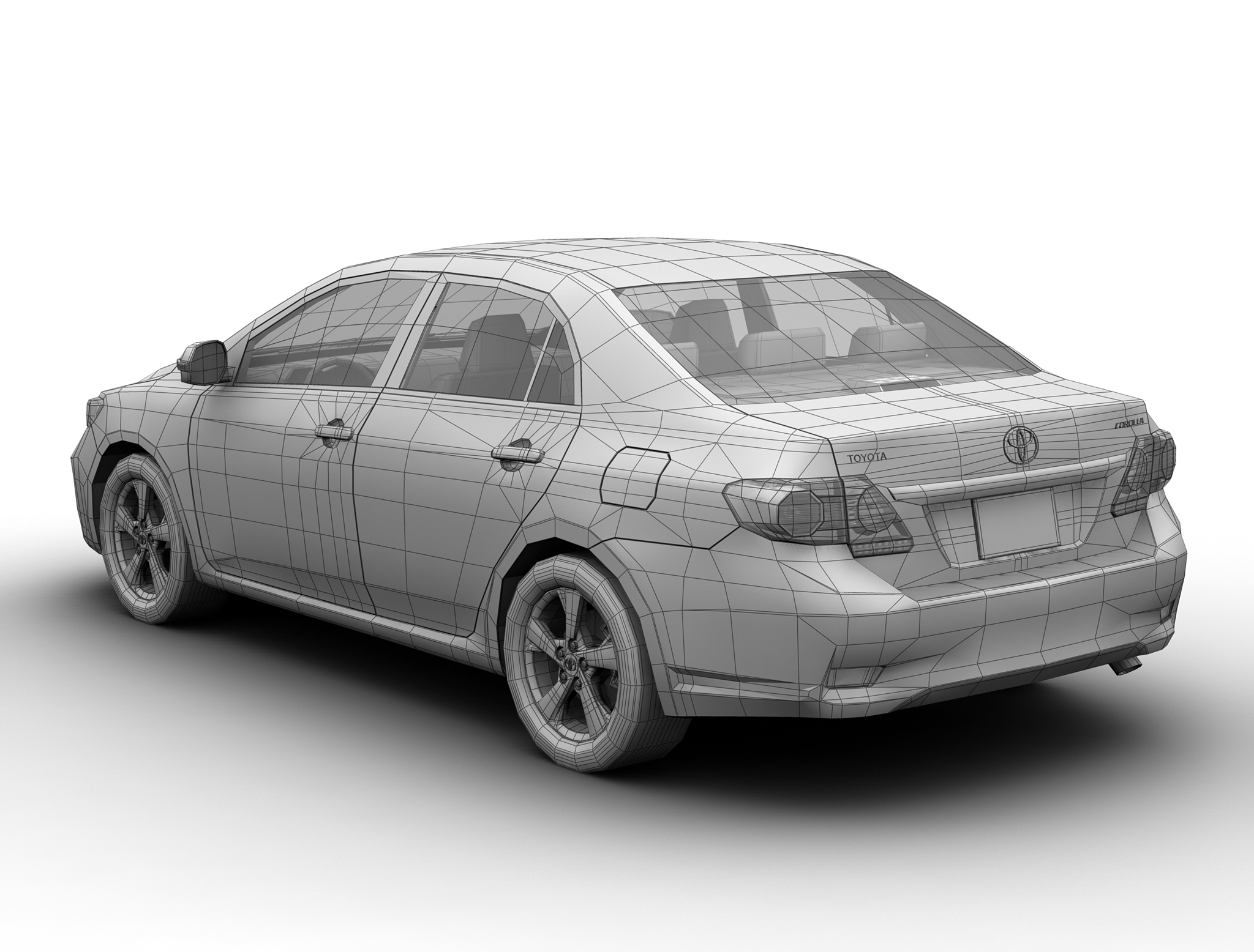 toyota corolla 3d model