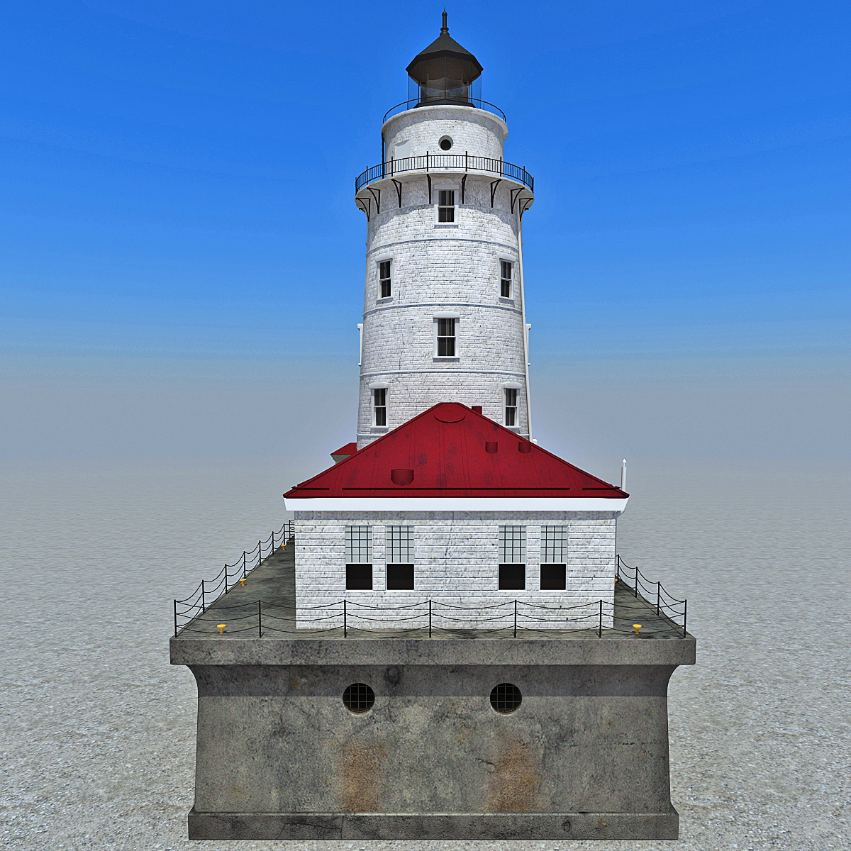 chicago harbor lighthouse 3d max