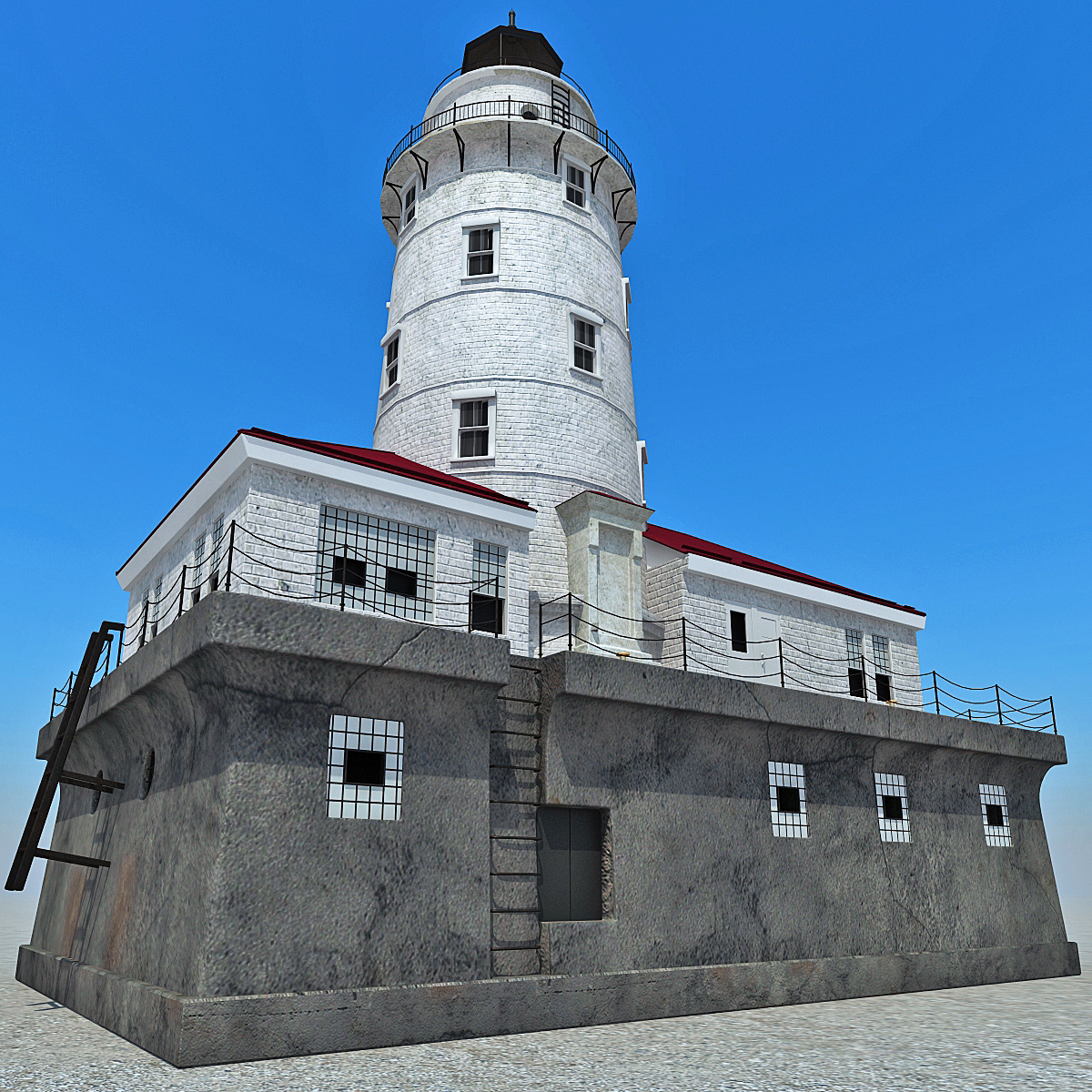 chicago harbor lighthouse 3d max