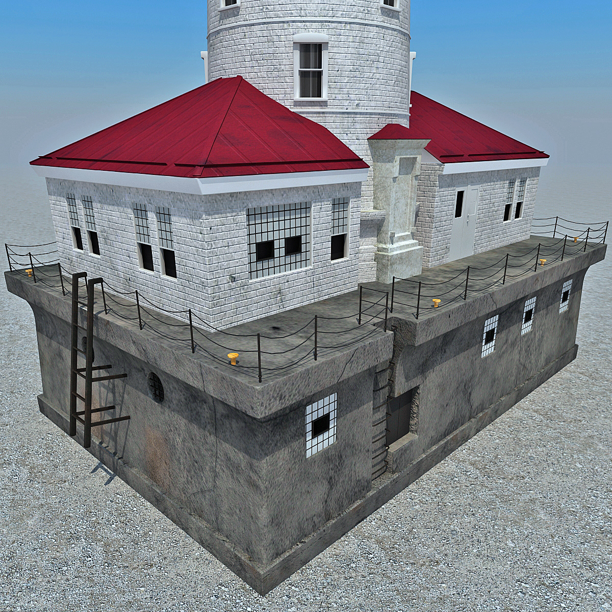 chicago harbor lighthouse 3d max