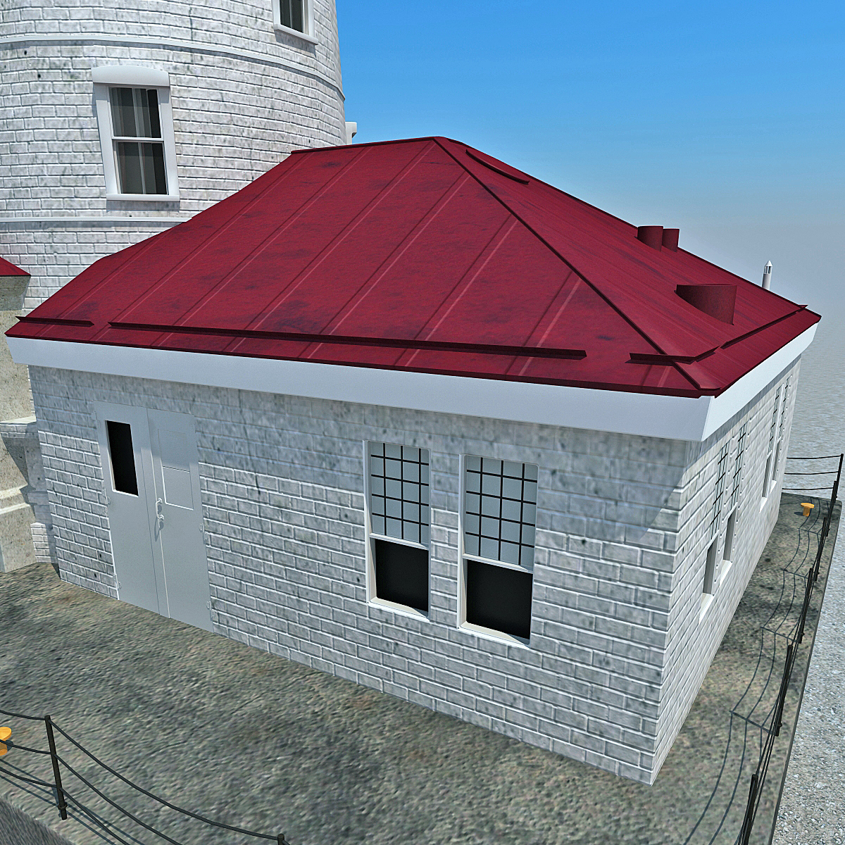 chicago harbor lighthouse 3d max