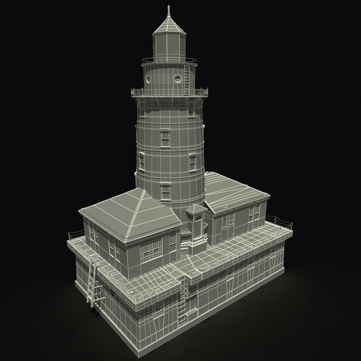 chicago harbor lighthouse 3d max