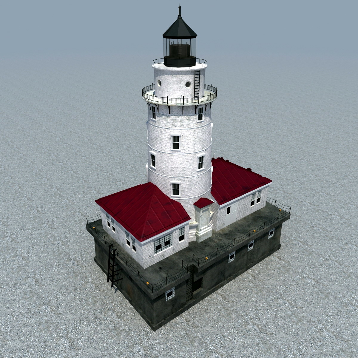 chicago harbor lighthouse 3d max