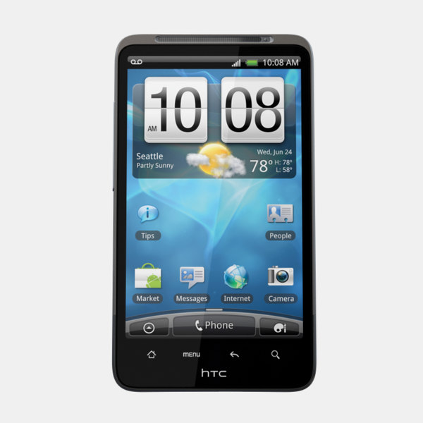 htc inspire 4g mobile phone 3d model