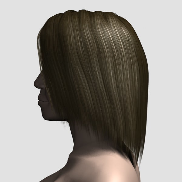hair character mesh 3d model