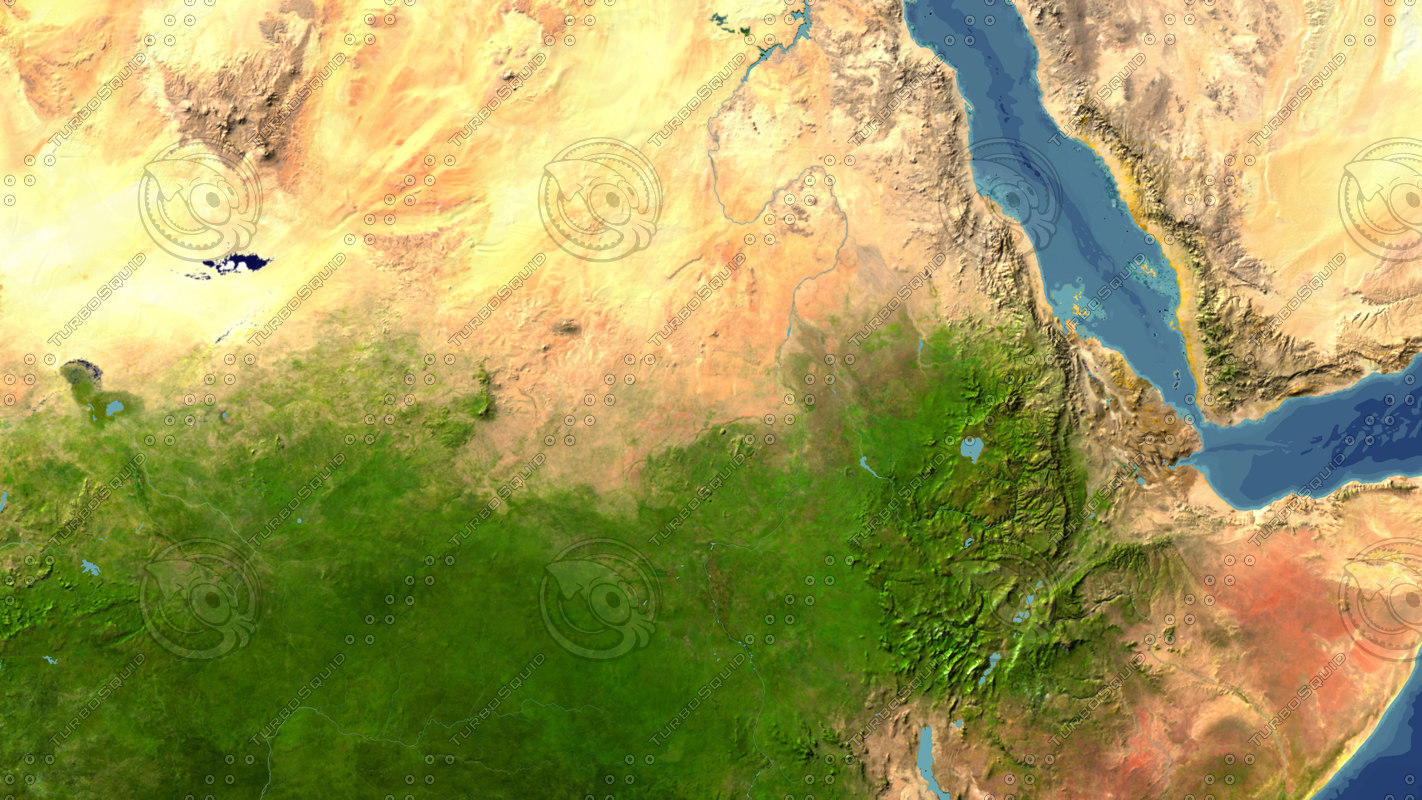 3d sudan maps model