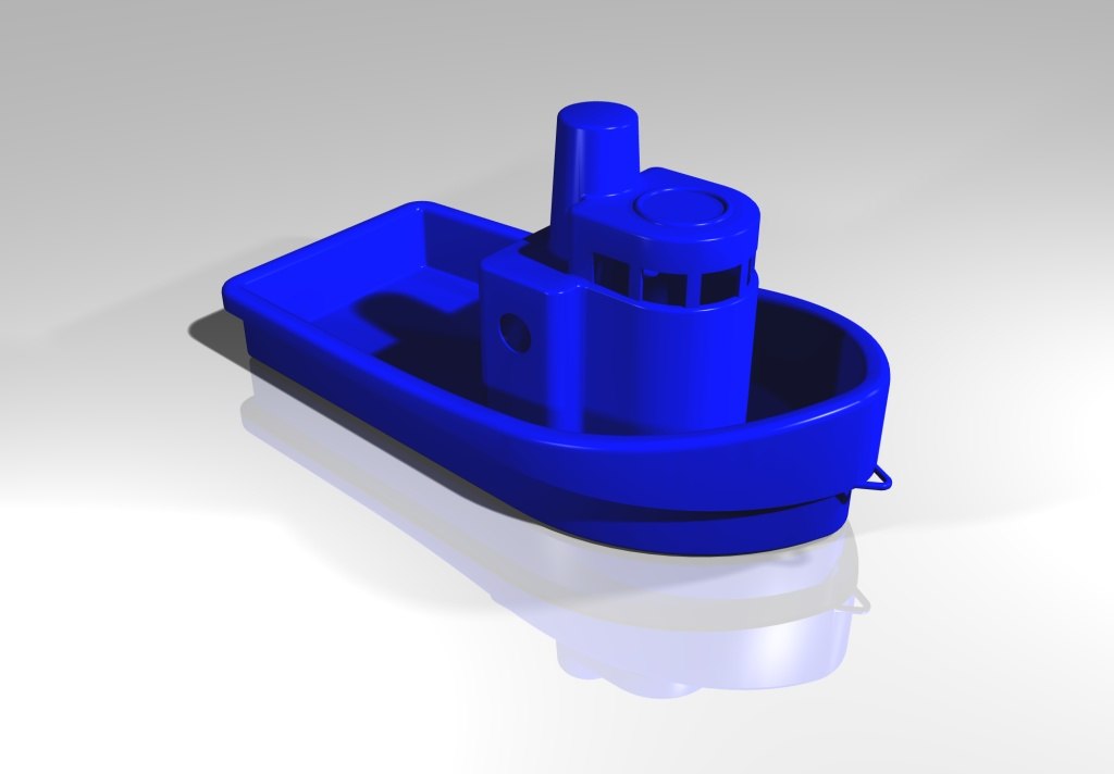 toy plastic boat 3d 3ds