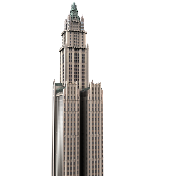 woolworth new york 3d model