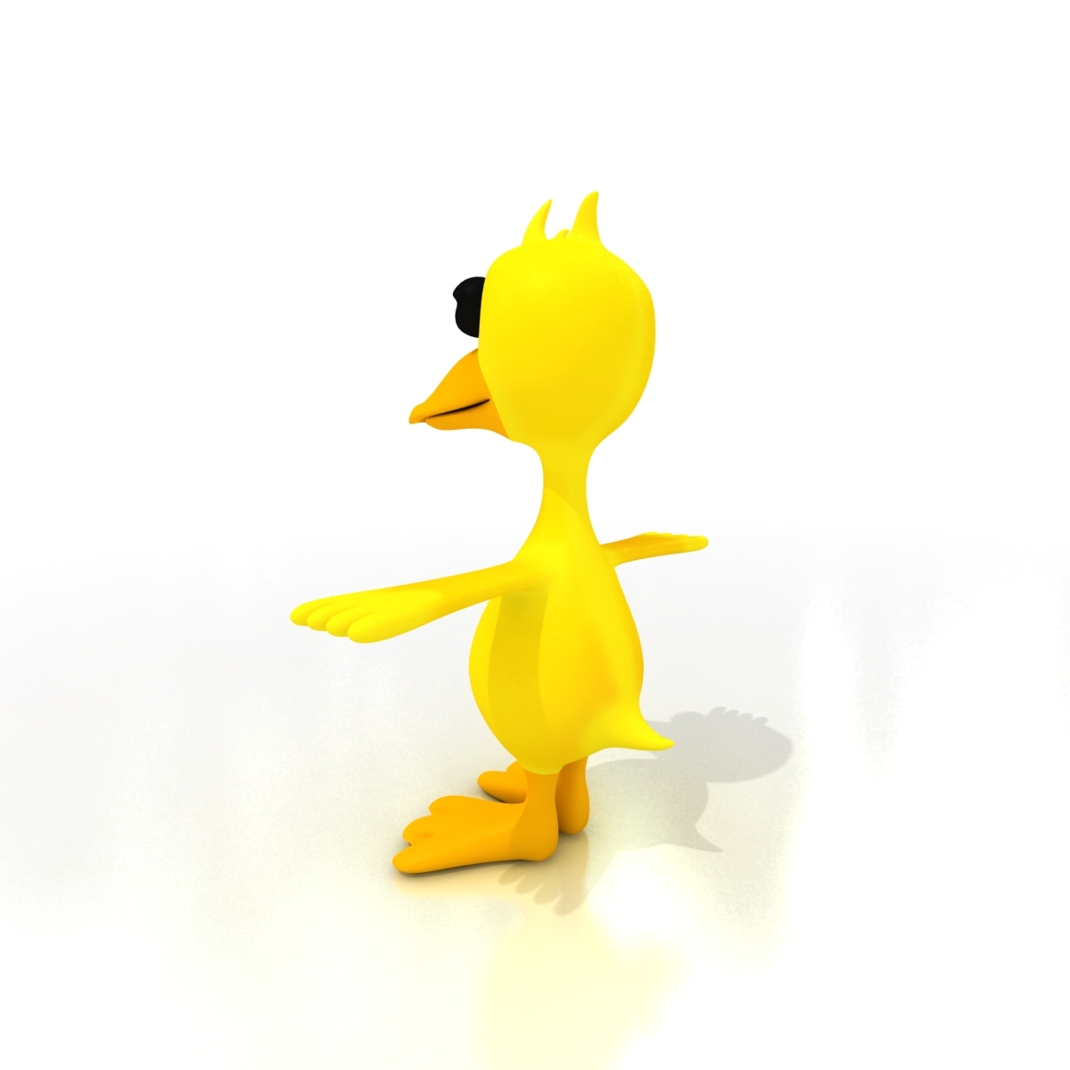 3ds cartoon duck rigged animals