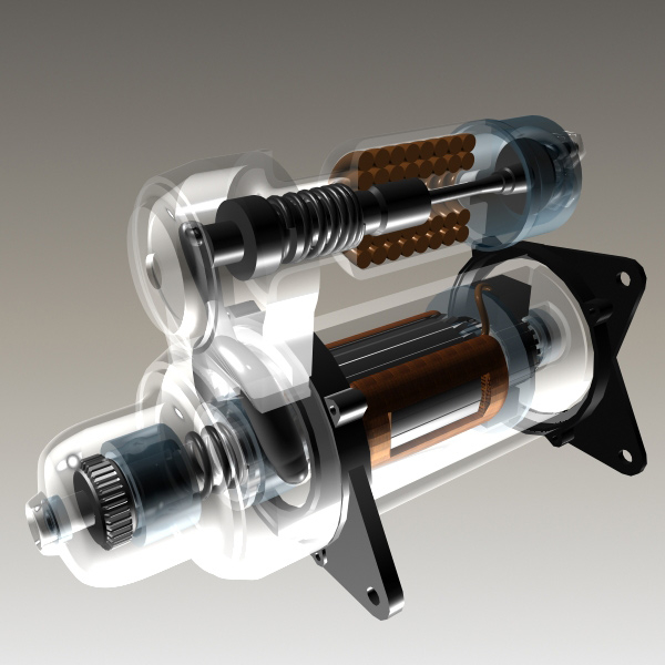 3d model car starter