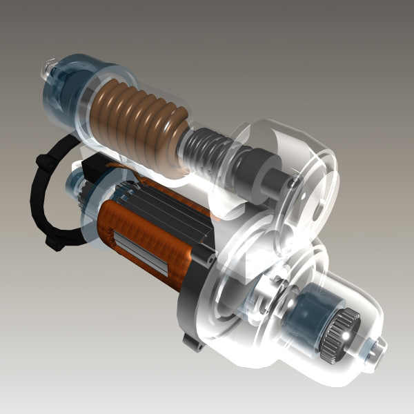 3d model car starter