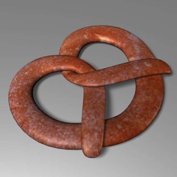 pretzel 3d model