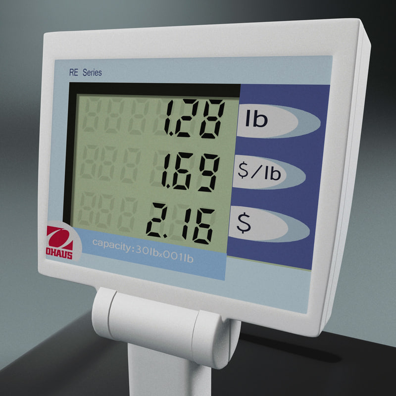 3d computing weighing scale