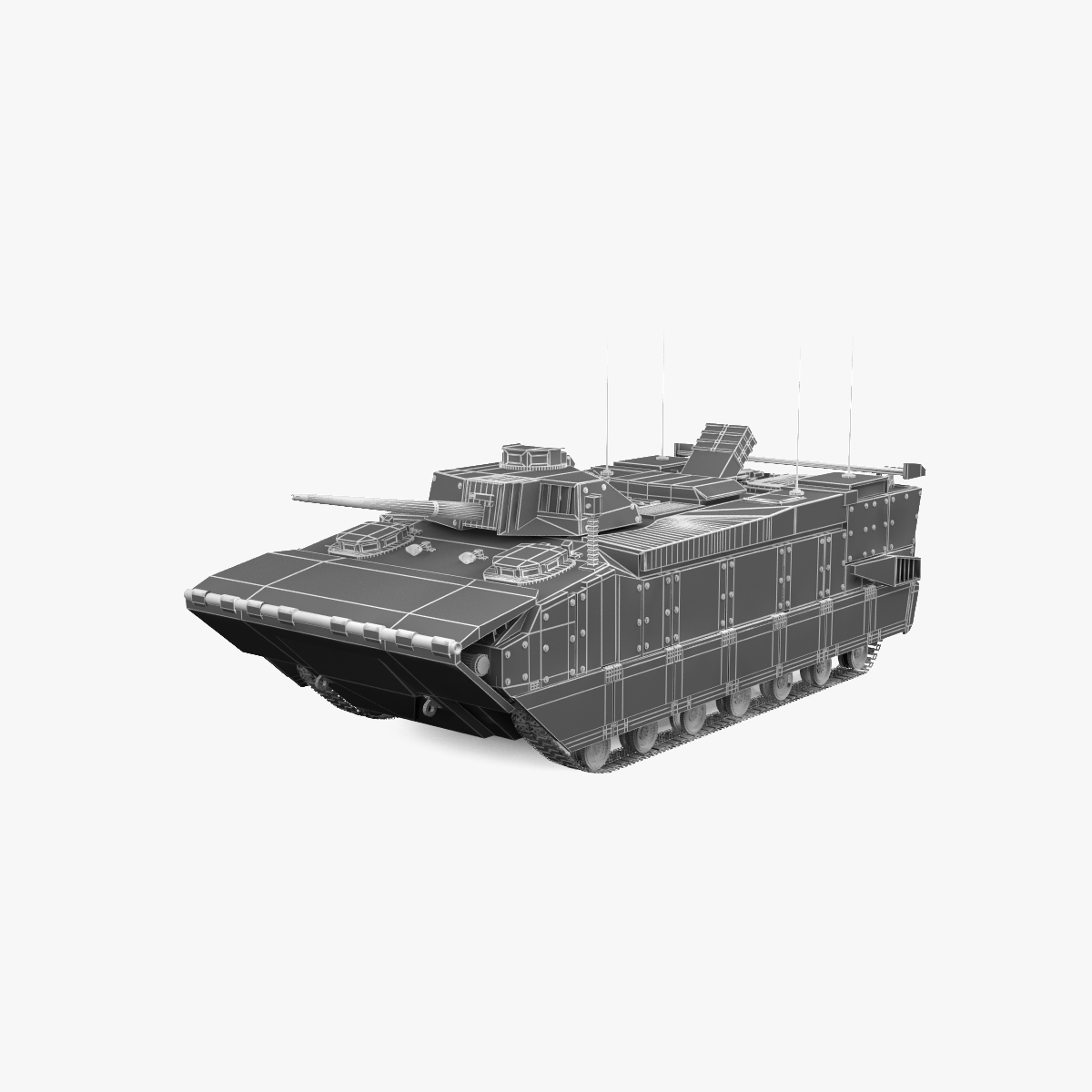 3d model expeditionary fighting vehicle efv