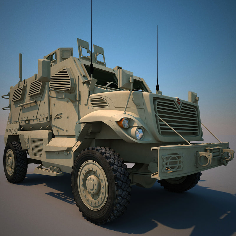 3d maxxpro mrap armoured fighting vehicle