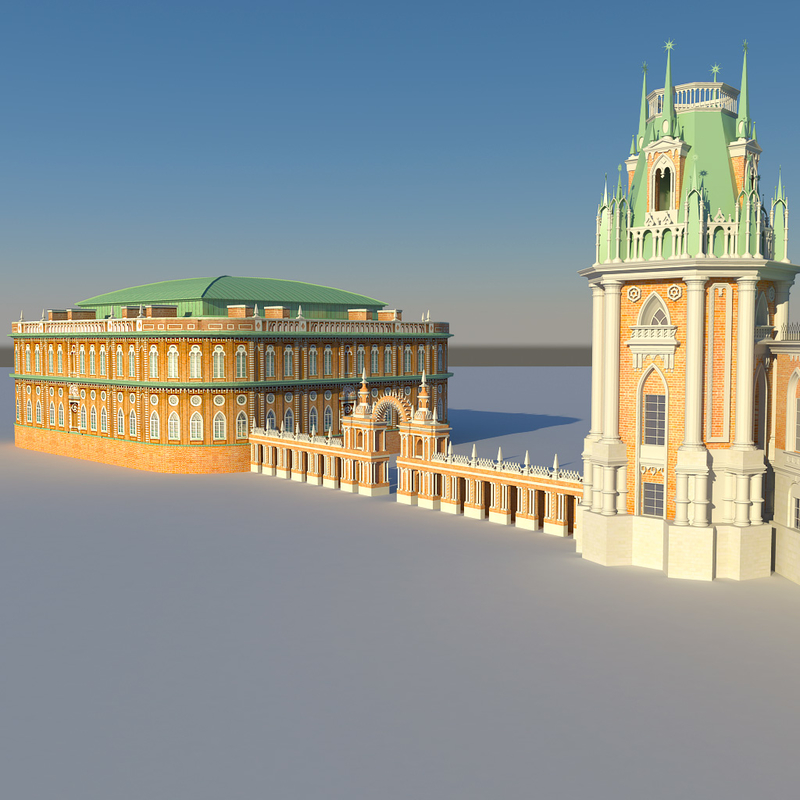 castle palace 3d model