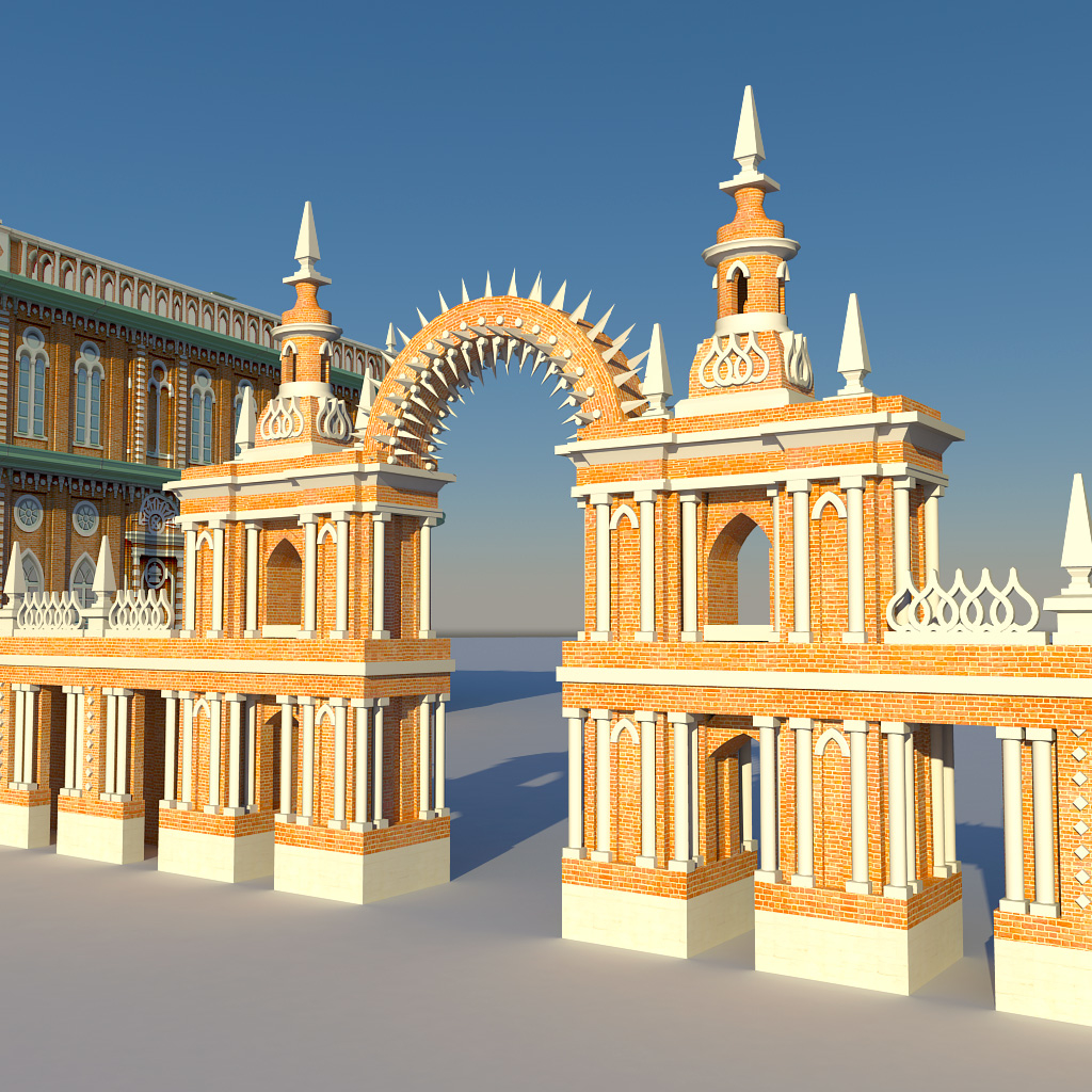 castle palace 3d model