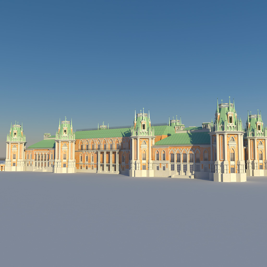 castle palace 3d model