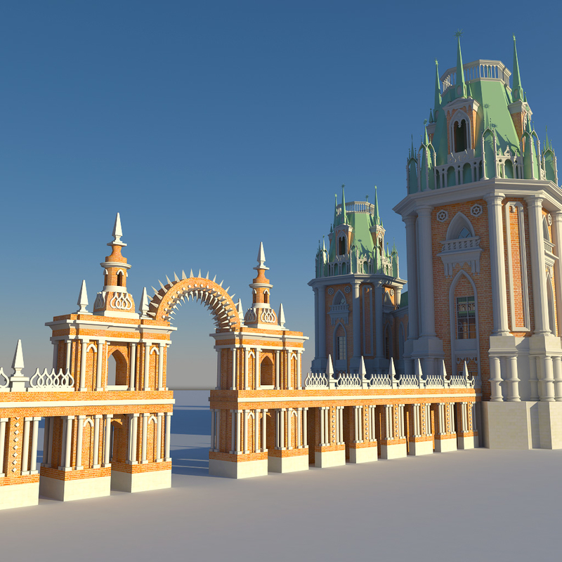 castle palace 3d model