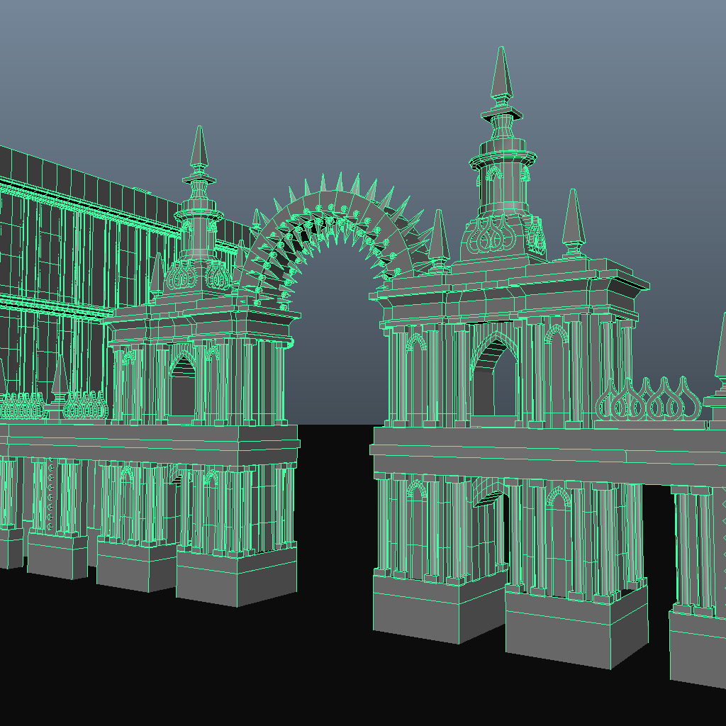 castle palace 3d model