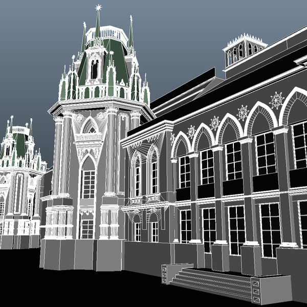 castle palace 3d model