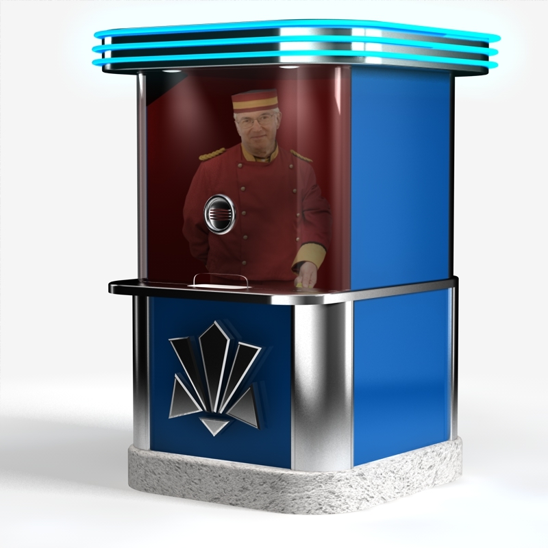 3d c4d ticket booth