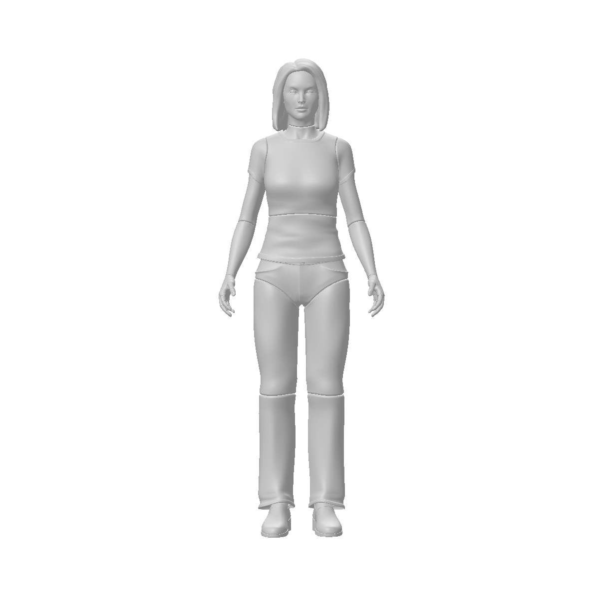 3dm poseable male female solidworks