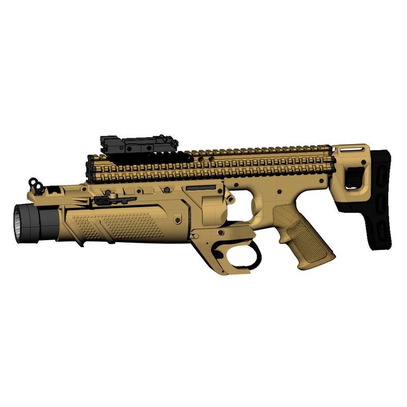 3ds max grenade launcher fn herstal