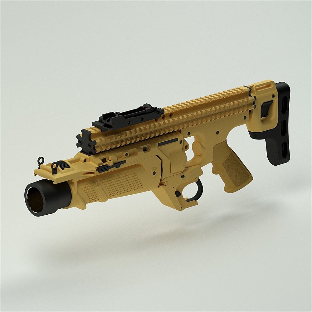 3ds max grenade launcher fn herstal