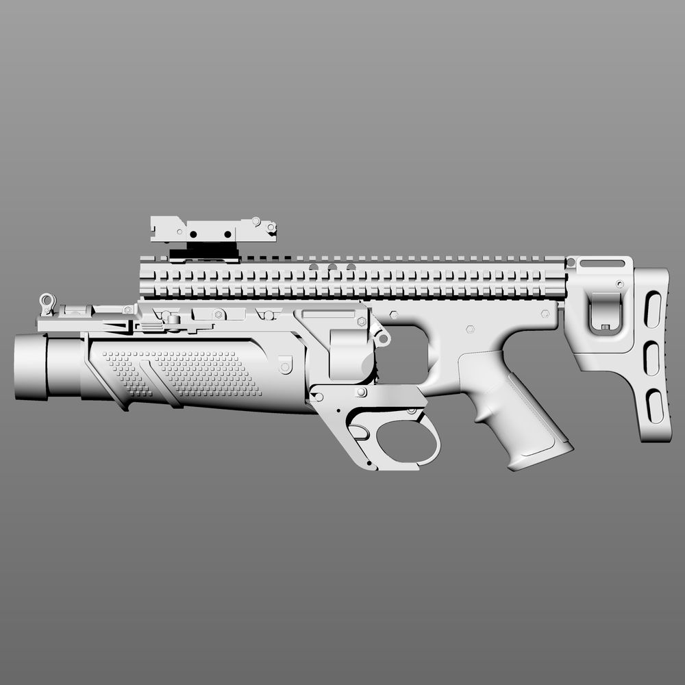 3ds max grenade launcher fn herstal