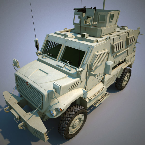 3d c4d maxxpro mrap armoured fighting vehicle