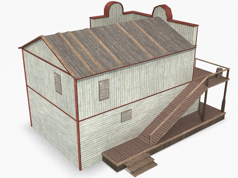western corner saloon 3d max