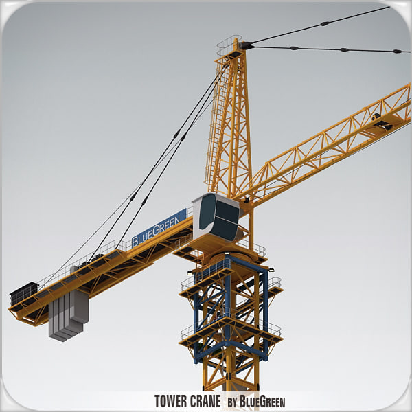 3d model tower crane
