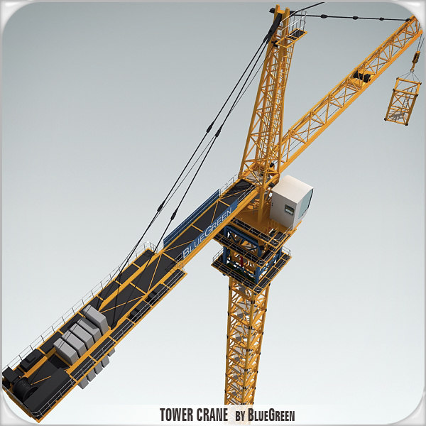 3d model tower crane