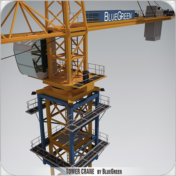 3d model tower crane