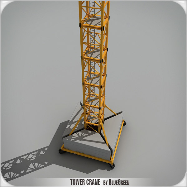 3d model tower crane