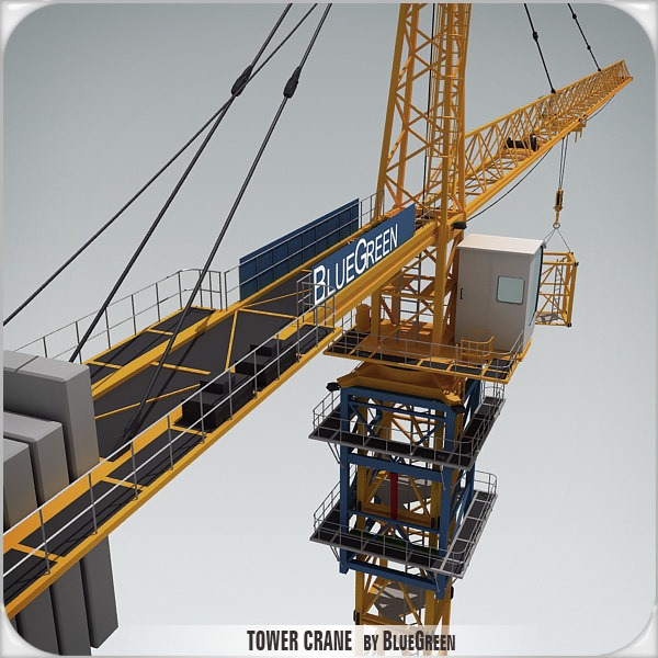 3d model tower crane